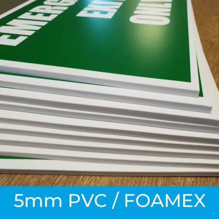 Foam pvc 5mm thick for exhibitions, presentations and longterm signage